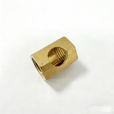 China 12x17mm Raw Solid Brass Connector Corrosion Resistant Lighting Fixture Accessory for sale