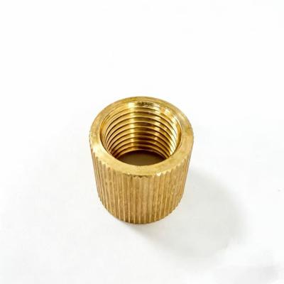 China 18x16mm Raw Brass Connector for Lighting Fixtures Durable Unfinished Brass Coupler for sale