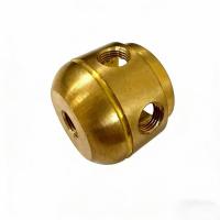 China Brass Lighting Fixture Accessory 38x32mm M10x1 Thread Raw Brass Finish for sale
