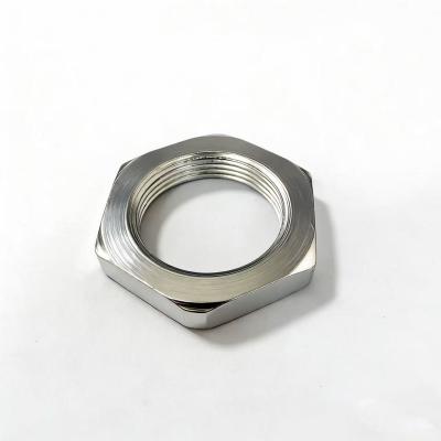 China Hot Dip Galvanized Iron Hex Nut M20x1 Fine Thread 27mm Width for Lighting Fixtures for sale