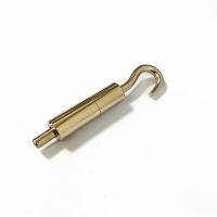 China Solid Brass Hook Chrome Plated 9mm x 60mm for Lighting Fixtures Hanging Hardware for sale