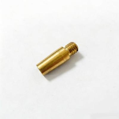 China 6x17 Dimensions M5x1 Thread Raw Brass Accessory for Lighting Fixture Connector for sale
