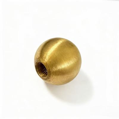 China Solid Brass Ball Joint D50 M10x1 Connector for Lighting Fixtures Raw Finish for sale
