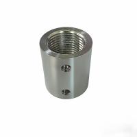 China Precision CNC Machined Aluminum Connector 23x25mm M16x1 Internal Thread for Lighting Fixtures for sale