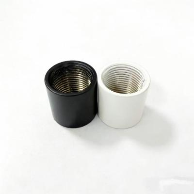 China 16mm Solid Brass Pipe Coupler M13x1 Thread for Lighting Fixture Connections Multiple Finishes for sale