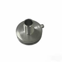 China Aluminum Alloy Light Fixture Connector 34mm x 19mm M10x1 Thread Raw Finish for sale