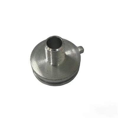 China Aluminum Alloy Light Fixture Connector 34mm x 19mm M10x1 Thread Raw Finish for sale
