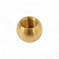 China Lighting Fixtures Ball Joint Raw Brass D20 M10x1 Internal Thread for sale