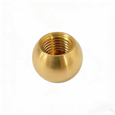 China Lighting Fixtures Ball Joint Raw Brass D20 M10x1 Internal Thread for sale