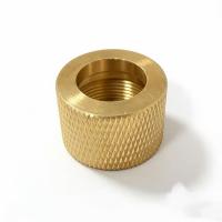 China Solid Brass Cross Connector M19x1 Thread 22mm x 14mm Raw Finish for Lighting Fixtures for sale