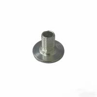 China 25x17mm Raw CNC Aluminum M10x1 Thread Connector for Lighting Fixtures for sale