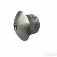 China Raw Aluminum CNC Parts 30mm x 23mm M22x1 Thread for Lighting Fixture Assembly for sale