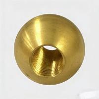 China 25mm Raw Brass Ball M10x1 Internal Thread Connector for Lighting Fixtures for sale