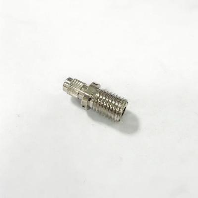 China Chrome Finish Brass Lighting Connector M8x1 Thread 9mm x 21mm for Fixtures for sale