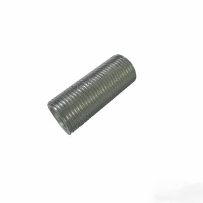 China Iron Tube for Lighting Fixtures 3/8-27 Thread Zinc Plated 40mm Length Durable Connector for sale