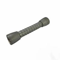 China Brass Flexible Tube 12mm x 59mm Gray Finish High Flexibility for Lighting Fixtures for sale