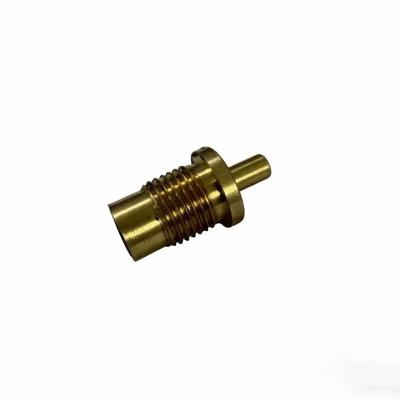 China M10x1 Thread Brass Connector 12x23mm Raw Finish Lighting Fixture Accessories for sale