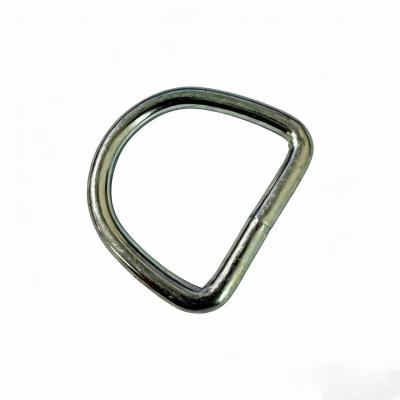 China Iron D Shaped Snap D Ring Connector 30mm Length Zinc Plated for Lighting Fixtures for sale