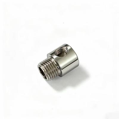 China Nickel Matt Finish Brass Accessory M10x1 Thread 13x17mm for Lighting Fixtures for sale