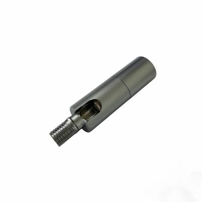 China 13x52mm M9x1 Thread Brass Lighting Fixture Connector Zinc Plated Finish for sale