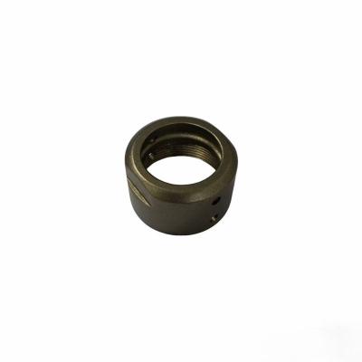 China Brass Lighting Accessory M22x1 Thread 27mm OD x 16mm Nickel Matte Finish for sale