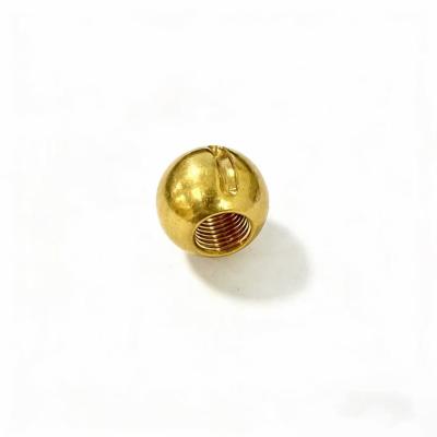 China Brass Ball Joint D20 M10x1 Raw Finish for Adjustable Lighting Fixture Components for sale