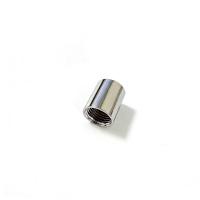 China Brass Threaded Nipple Chrome Plated 12mm OD 14mm Length M10x1 for Lighting Fixtures for sale
