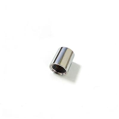 China Brass Threaded Nipple Chrome Plated 12mm OD 14mm Length M10x1 for Lighting Fixtures for sale