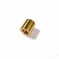 China Raw Brass Accessory M10x1 Thread 13x15mm for Lighting Fixtures and Furniture Connectors for sale