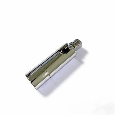 China Chrome Plated Brass Hex Nipple M8x1 Fine Thread 13mm OD x 52mm Length for Lighting Fixtures for sale