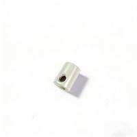 China Brass Lighting Connector 13x17mm M10x1 Thread White Finish for Fixture Assembly for sale