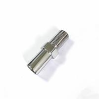 China Brass Connector M16x1 Thread Chrome Plated 22mm x 59mm for Lighting Fixtures for sale