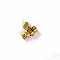 China 29x29mm M10x1 Raw Brass Lighting Connector for Lamp Fixtures for sale