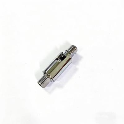 China Chrome Plated Brass Lighting Connector M8x1 Thread 13x44mm Corrosion Resistant Lamp Fixture for sale