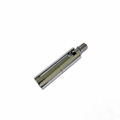 China M10x1 Thread Brass Connector Chrome Plated 16mm OD 59mm Length for Lighting Fixtures for sale