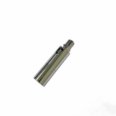 China Brass Lighting Connector 13x57mm M8x1 Thread Chrome Plated for Pendant Lights for sale