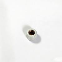 China Brass Connector M10x1 Thread White Finish 13mm OD 10mm Length for Lighting Fixtures for sale