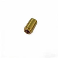 China Solid Brass Lamp Connector 12mm x 20mm M10x1 Thread Raw Finish for Lighting Fixtures for sale