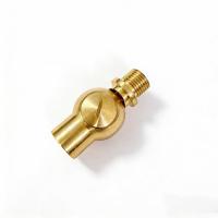 China Brass Accessory 19mm x 38mm M10x1 Thread Raw Finish for Lighting Fixtures for sale