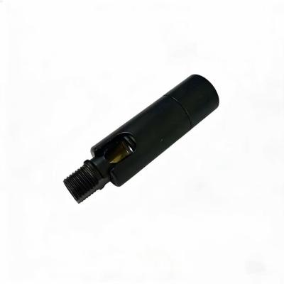 China Black Finish Precision Brass Connector 16mm x 60mm M10x1 Fine Thread for Lighting for sale