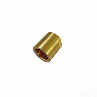 China 17x17mm M13x1 Raw Brass Lighting Connector for Secure Lamp Holder Mounting for sale