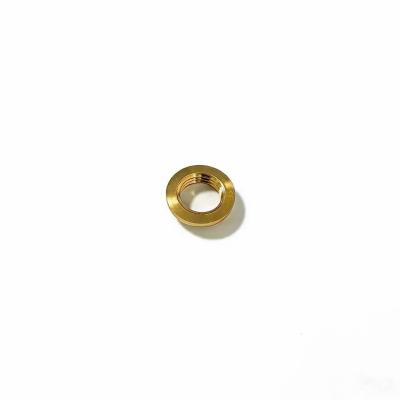 China Solid Brass Light Fixture Part 15mm x 4mm M10x1 Thread Raw Finish Connector for sale