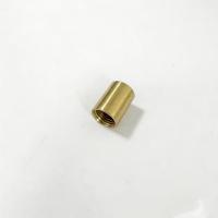China Brass Pipe M10x1 Thread 12mm OD x 16mm Length Raw Finish for Lighting Fixtures for sale