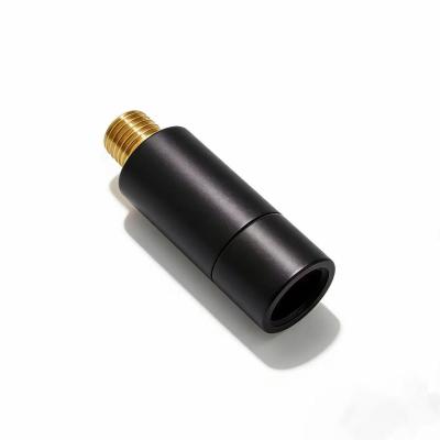China Black Finish Brass Lighting Connector M8x1 Thread 13x39mm for Fixtures for sale