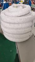 China 1260 Ceramic Fiber Round Rope with glass fiber &  Stainless Steel Wire Mesh Reinforced Ceramci Fiber Rope for sale