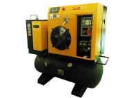 China 5.5HP Combined Screw Air Compressor / Rotary Screw Type Air Compressor for sale