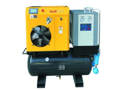 China Electric AC Power 15hp Combined Screw Air Compressor Moveable for sale