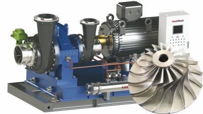 China High Precision Turbine Centrifugal Pump  610 M³/Min Turbine Air Pump for sale