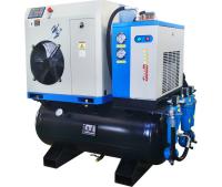 China 11HP AC Type Combined Screw Air Compressor With Dryer Tank And Filter for sale