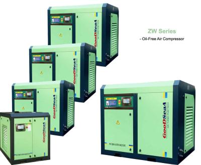China Food Industry 50hp  Oil Free Screw Compressor / Screw Drive Air Compressor for sale